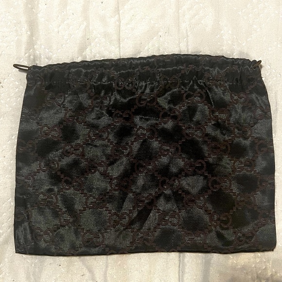 Gucci | Bags | Gucci Black Satin Drawstring Sleeper Bag | Poshmark